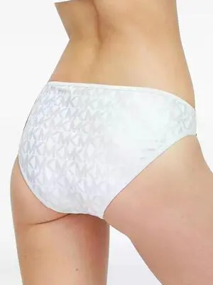 Michael Kors Logo-print Bikini Bottoms - White
