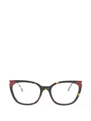 Carolina Herrera Tortoiseshell-effect Cat-eye Glasses - Brown