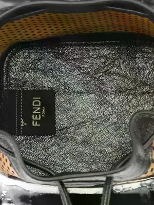 Fendi Mon Trésor Perforated Leather Mini Bucket Bag