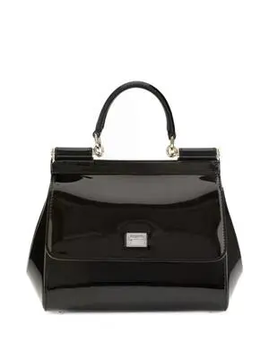 Dolce & Gabbana Small Sicily Handbag In Patent Leather