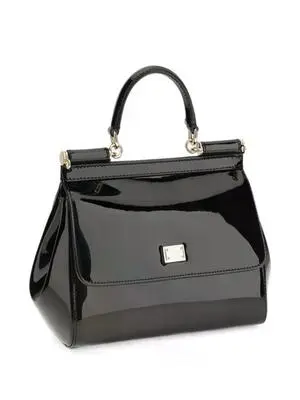 Dolce & Gabbana Small Sicily Handbag In Patent Leather