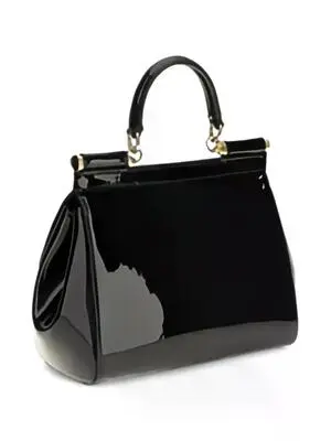 Dolce & Gabbana Small Sicily Handbag In Patent Leather