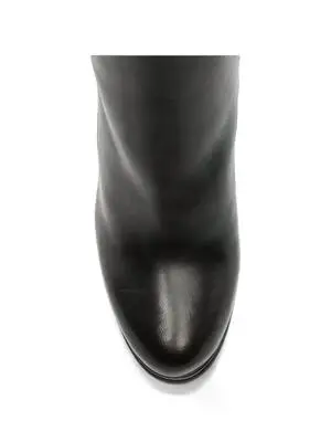 CHANTAL Platform Leather Ankle Boots