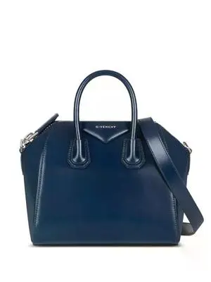 Givenchy Mini Antigona Logo-detail Handbag - Blue