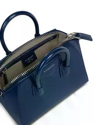Givenchy Mini Antigona Logo-detail Handbag - Blue