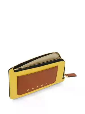 Marni Saffiano Cardholder - Yellow