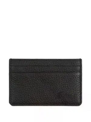 Brioni Deerskin-print Card Holder - Black