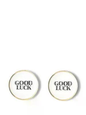 BITOSSI HOME Good Luck Plate Set - White