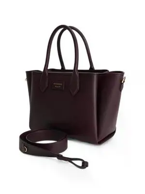 Emporio Armani Logo-patch Pebbled Tote Bag