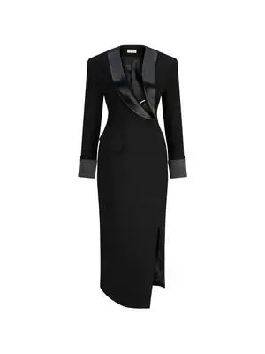 ATOIR Veda Satin-trim Cut-out Midi Dress