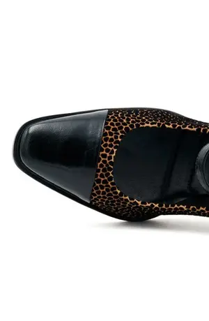 AMALFI BY RANGONI Felino Leather Mary Jane Pump - Beige/black