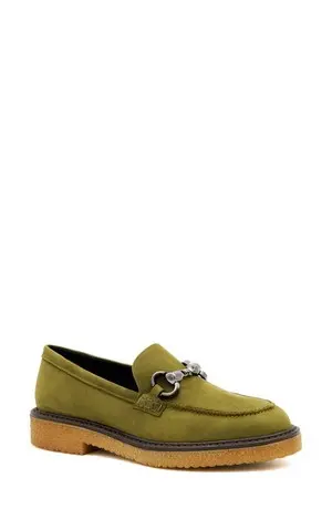 AMALFI BY RANGONI Balzello Leather Loafer Carciofo