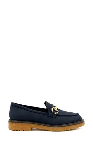AMALFI BY RANGONI Balzello Leather Loafer - Navy