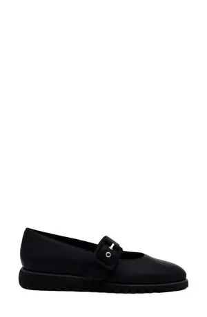 AMALFI BY RANGONI Energia Leather Mary Jane Flat - Black
