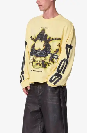 Mnml Bleeding Graphic Long Sleeve T-shirt