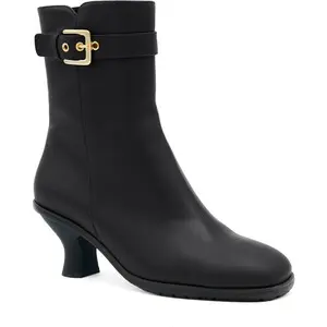 AMALFI BY RANGONI Baronessa Leather Bootie Black