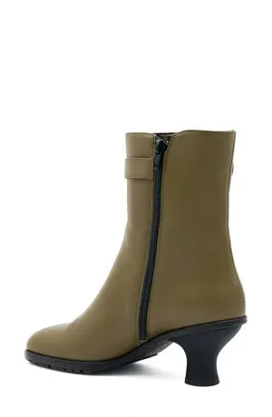AMALFI BY RANGONI Baronessa Leather Bootie - Moss