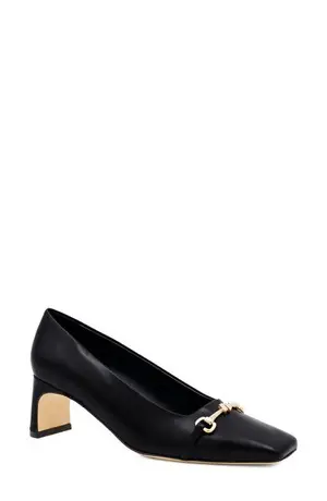 AMALFI BY RANGONI Sesto Leather Pointed Toe Pump - Black