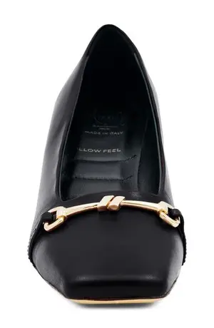 AMALFI BY RANGONI Sesto Leather Pointed Toe Pump - Black