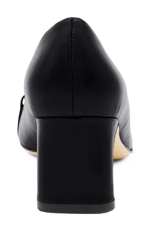 AMALFI BY RANGONI Sesto Leather Pointed Toe Pump - Black