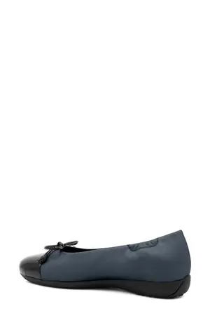 AMALFI BY RANGONI Joke Leather Flat - Blue/navy