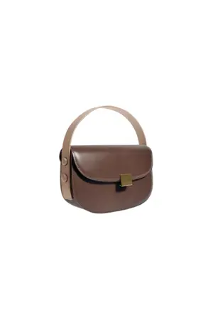 MI BOLSA LONDON Genuine Nappa Leather Top Handle Bag