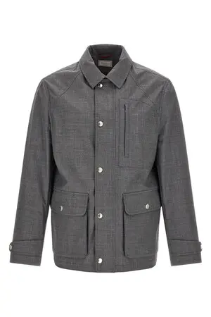 Brunello Cucinelli Field' Jacket - Gray
