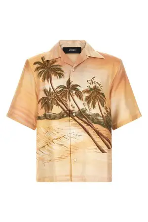 Amiri Palms Se Camp' Bowling Shirt