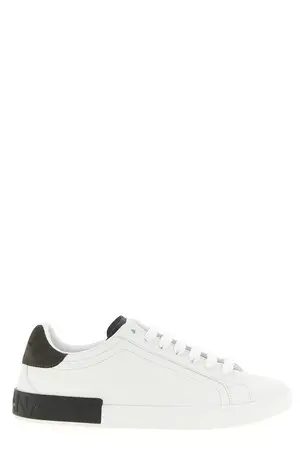 Dolce & Gabbana Portofino' Leather Sneakers - White