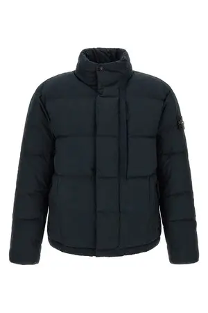 Stone Island Imb Piuma Rds' Down Jacket With Logo Badge