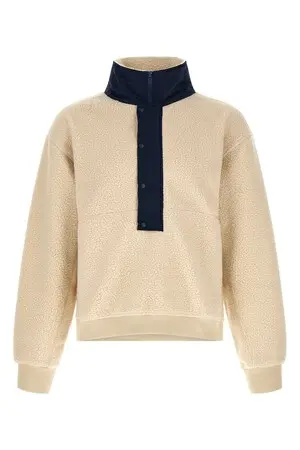 ENTIRE STUDIOS System Half Zip Fleece Fleece Sweatshirt - Beige