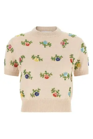 Rabanne Sweater With Beads Embroidery