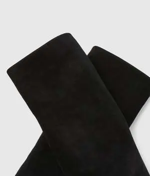 Karl Lagerfeld High Fold-down Boots With Shearling Trim