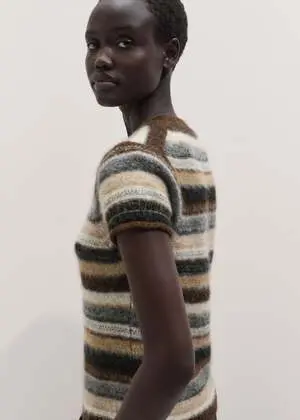 ME+EM Alpaca Stripe Baby Tee