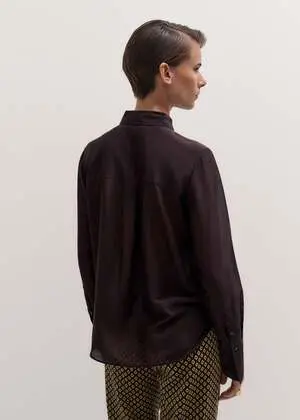 ME+EM Silk Cotton Cloud Layering Shirt + Tie