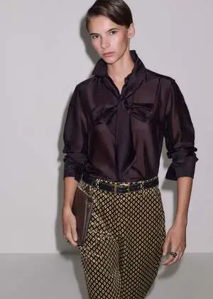 ME+EM Silk Cotton Cloud Layering Shirt + Tie
