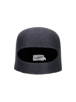 Vaquera Masked Wool Hat - Black