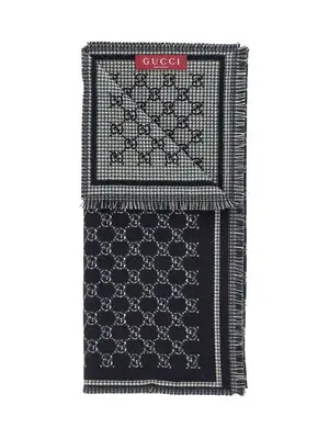 Gucci Wool Scarf "gg