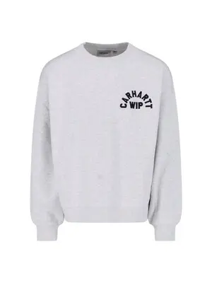 Carhartt Work In Progress Sweatshirt "arch Script - Gray