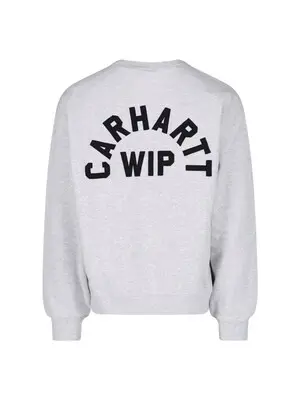 Carhartt Work In Progress Sweatshirt "arch Script - Gray