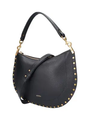Isabel Marant Étoile Oskan Shoulder Bag With Stud Embellishments - Black