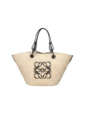 Loewe Medium Tote Bag "anagram Basket - Beige