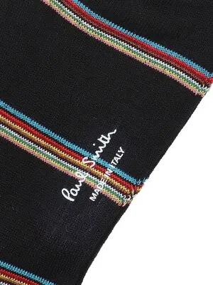 Paul Smith Socks Logo "block Artist Stripe