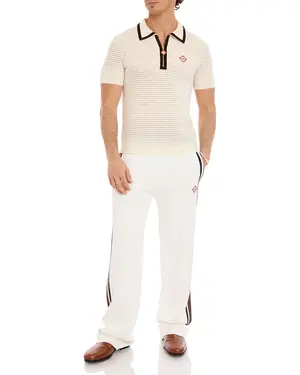 Casablanca Waffle Stitch Polo Shirt