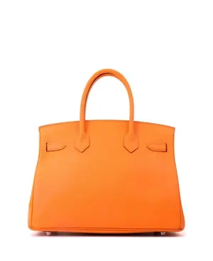 Hermès Birkin 30 Handbag Orange Epsom With Palladium Hardware