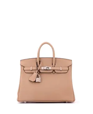 Hermès Birkin 25 Togo Leather Satchel - Chai