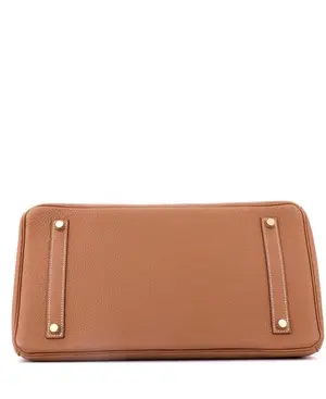 Hermès Birkin 35 Togo Leather Tone Hardware Satchel