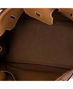 Hermès Birkin 35 Togo Leather Tone Hardware Satchel