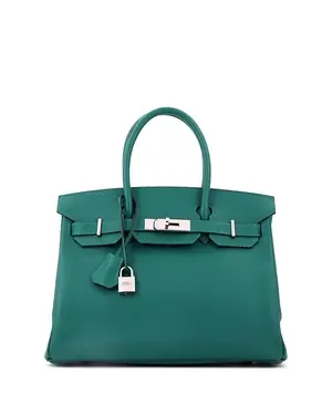 Hermès Birkin 30 Epsom Leather Satchel - Malachite