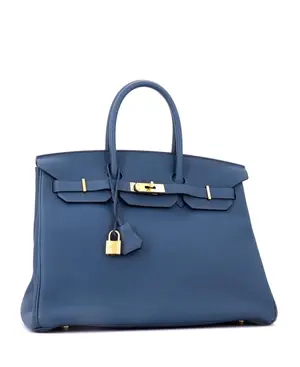 Hermès Birkin 35 Togo Leather Gold Hardware Satchel